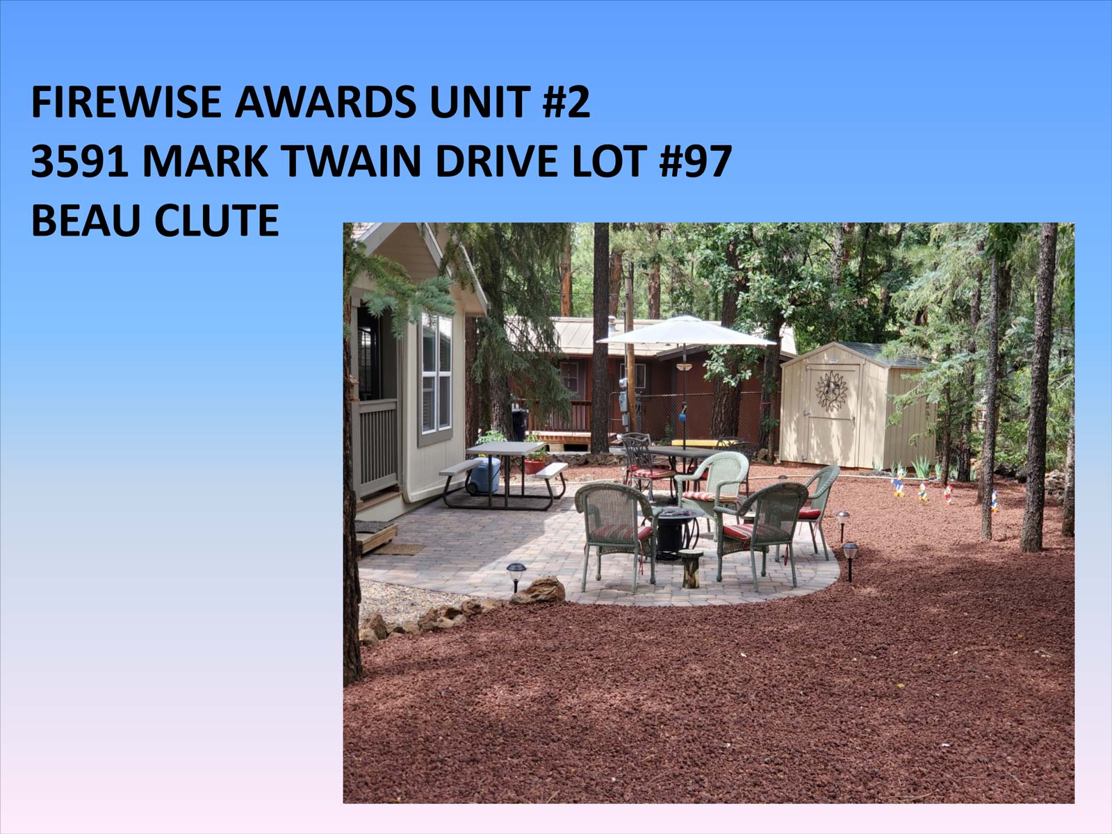 Firewise Properties Gallery - Pinetop Community Association