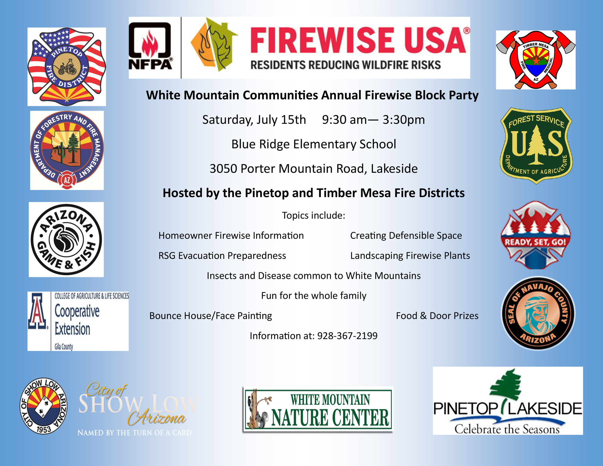 The White Mountains Community FIREWISE BLOCK PARTY - Pinetop Community ...